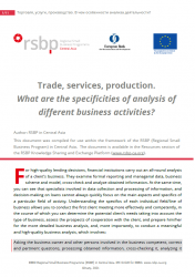 Trade, services, production. What are the specificities of analysis of ...